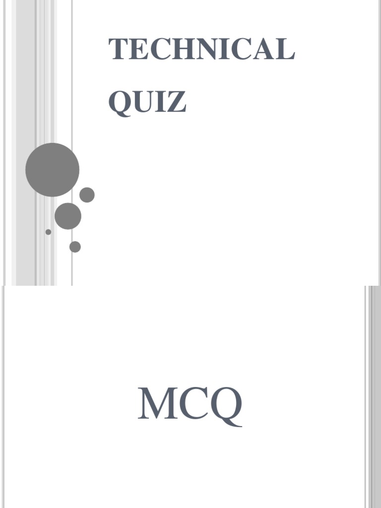 Technical Quiz Final | PDF | Soil Mechanics | Concrete
