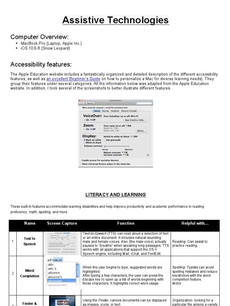 Assistive Technologies | PDF | Speech Synthesis | Computer Keyboard