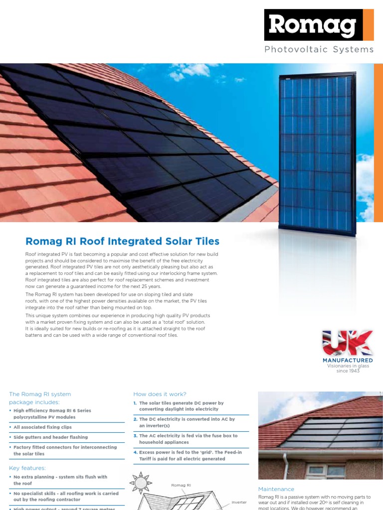 Romag RI Data Sheet | PDF | Photovoltaics | Photovoltaic System