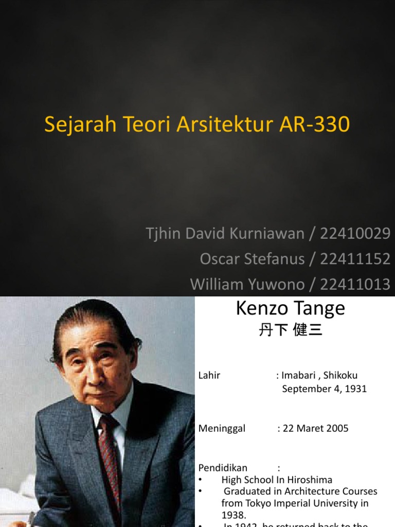 Kenzo Tange | PDF