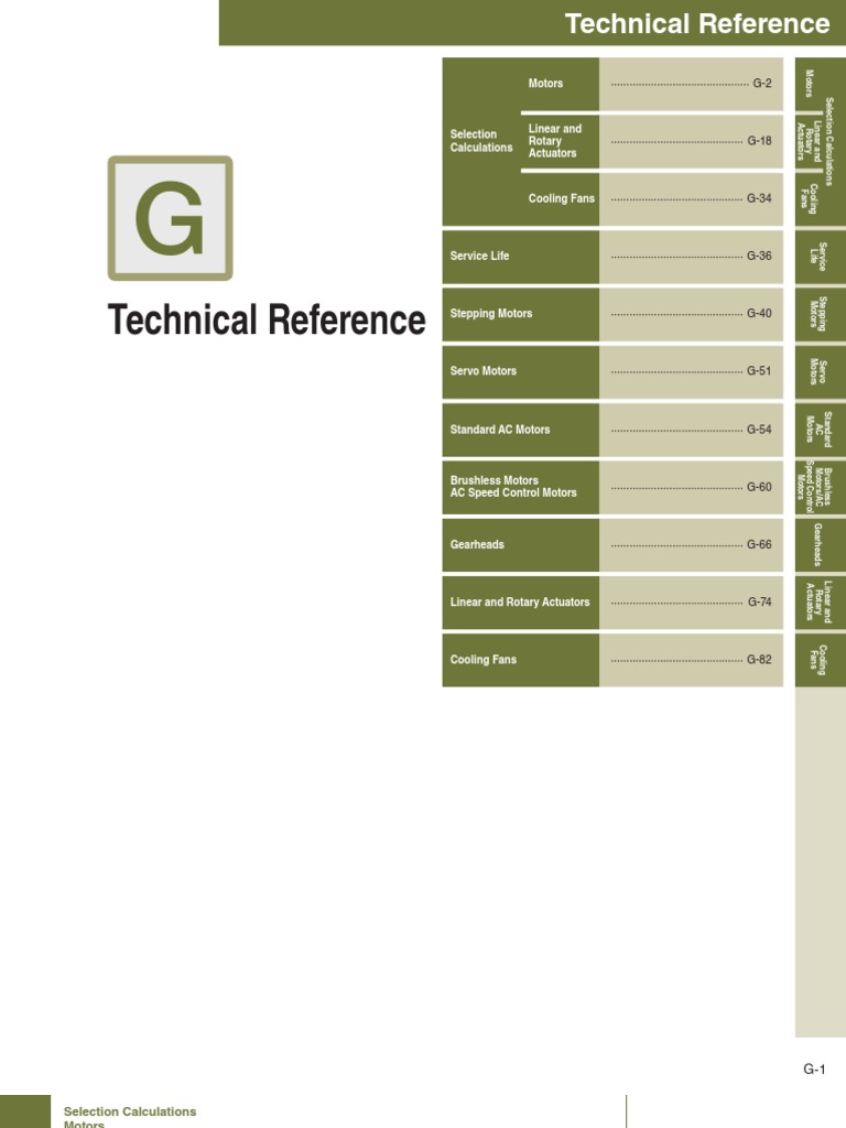 Motor Sizing Calculation | PDF