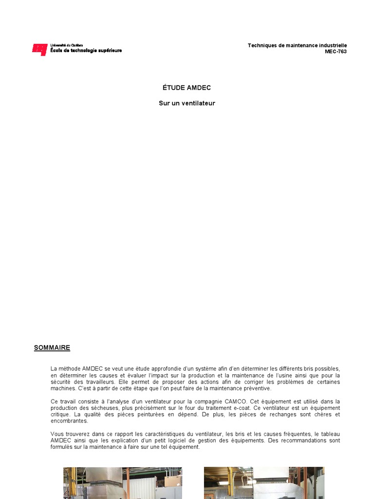 Exemple Projet Amdec PDF | PDF | Bases de données | Logiciel