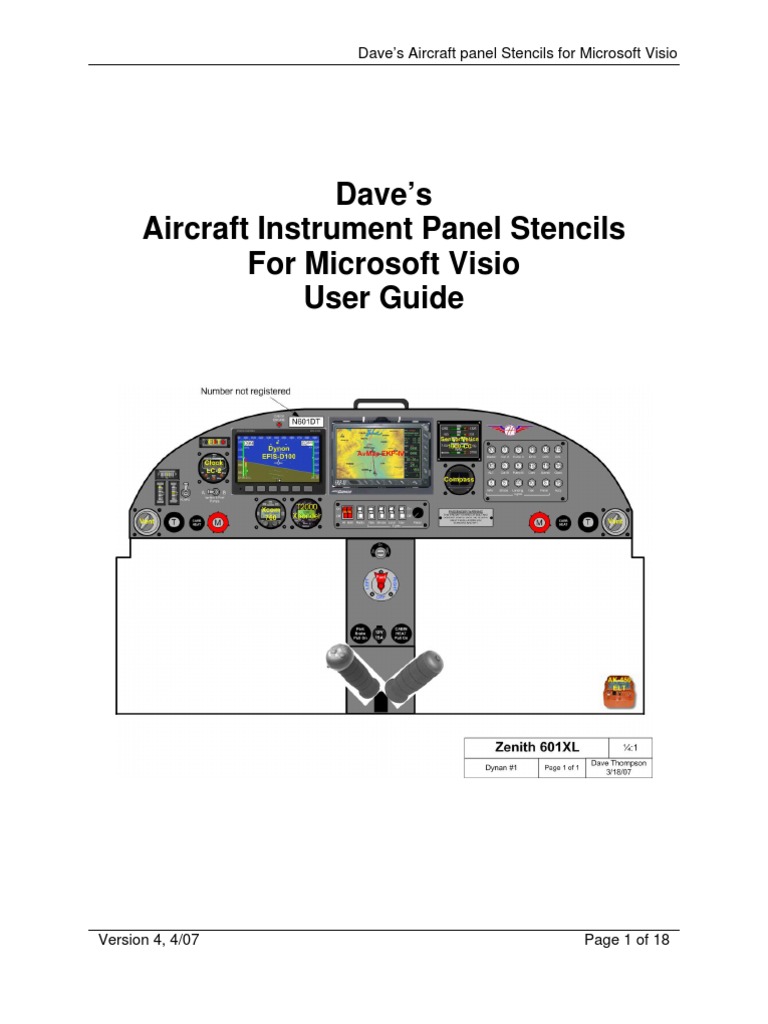 Visio Aircraft Panels v4 | PDF | Icon (Computing) | Microsoft Word