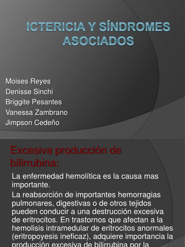 Ictericia y Síndromes Asociados | Descargar gratis PDF | Especialidades Medicas | Enfermedades y ...