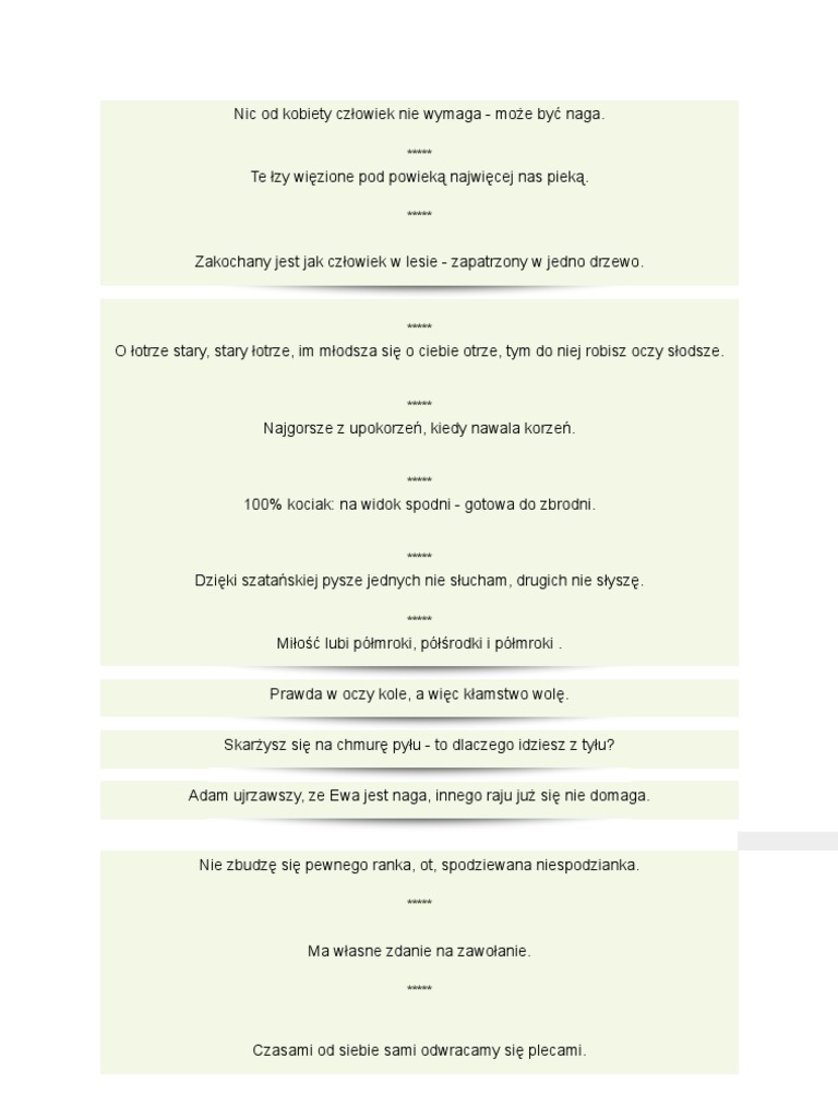 Fraszki Jan Izydor Sztaudynger | PDF