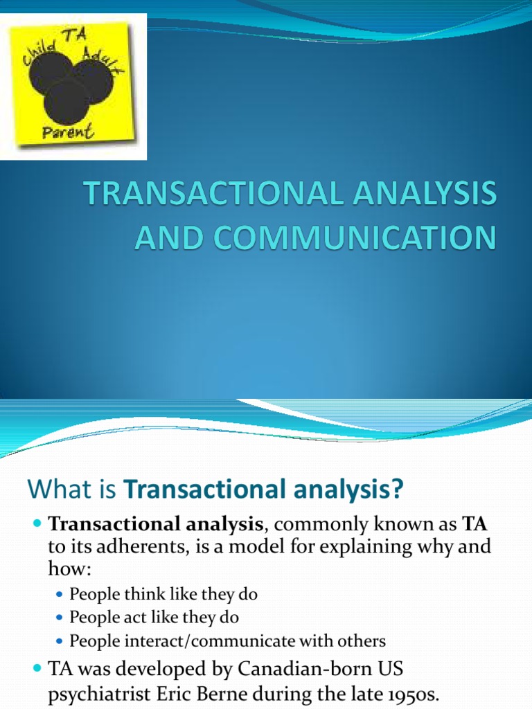 Understanding Transactional Analysis | PDF