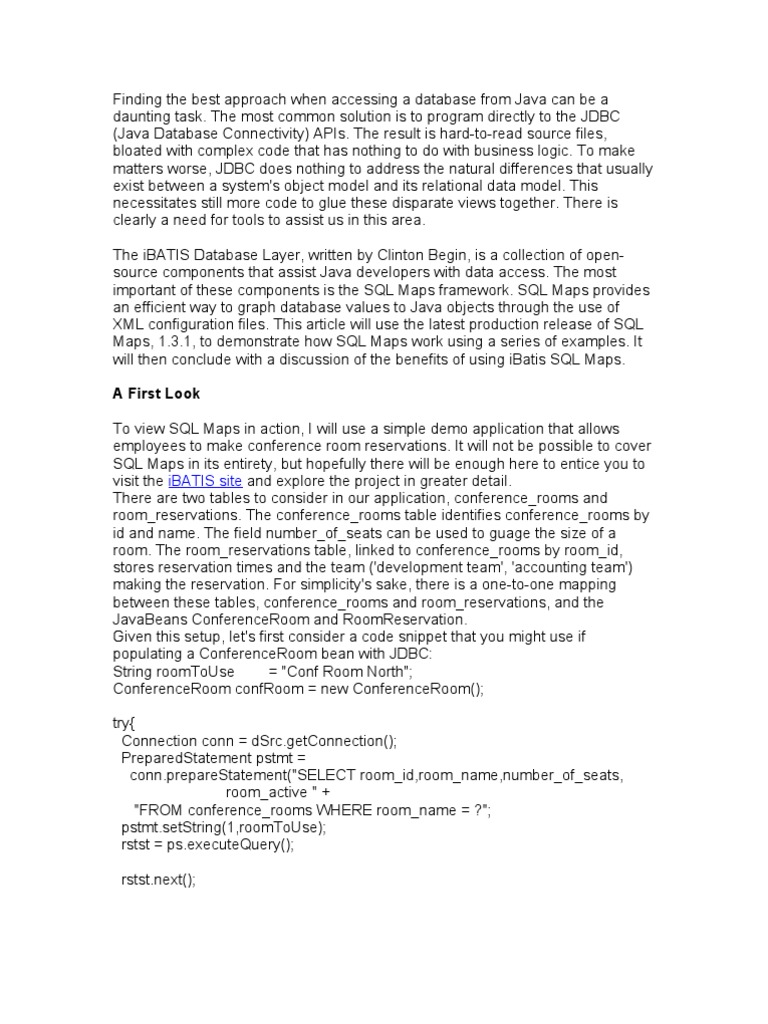 How To Use Ibatis | PDF | Sql | Databases