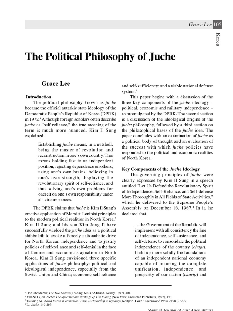 Understanding Juche: North Korea's Ideology | PDF | Politics