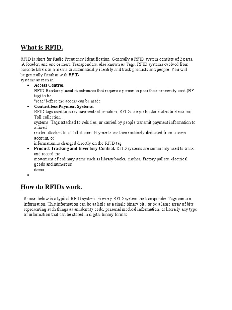 An Introduction to Radio Frequency Identification (RFID) Technology ...