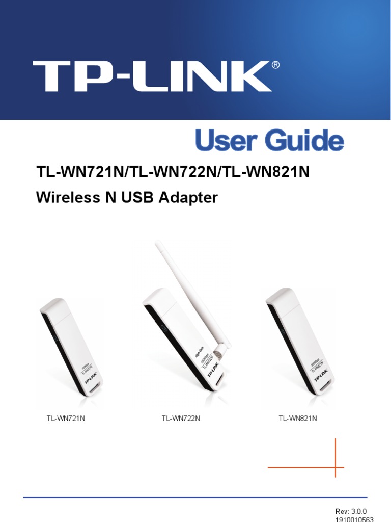 Tl-wn722n v1 User Guide | Ieee 802.11 | Wireless Lan