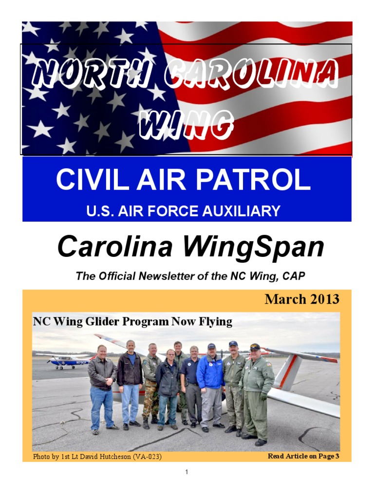 North Carolina Wing - Mar 2013 | PDF | Civil Air Patrol | Incident ...
