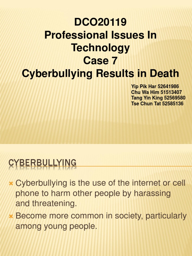 Hong Kong cyber bullying case_281_29.pptx | Cyberbullying | Crimes