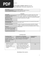 Quadratic Formula Lesson Plan | PDF | Quadratic Equation | Equations