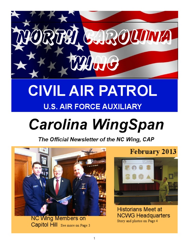 North Carolina Wing - Feb 2013 | PDF | Cadet Grades And Insignia Of The ...