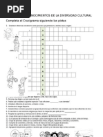 Sopa de Letras de La Diversidad Cultural