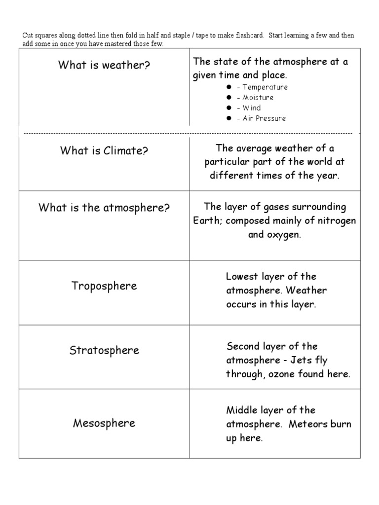 Weather vs. Climate: Key Concepts | PDF | Atmosphere Of Earth | Atmosphere