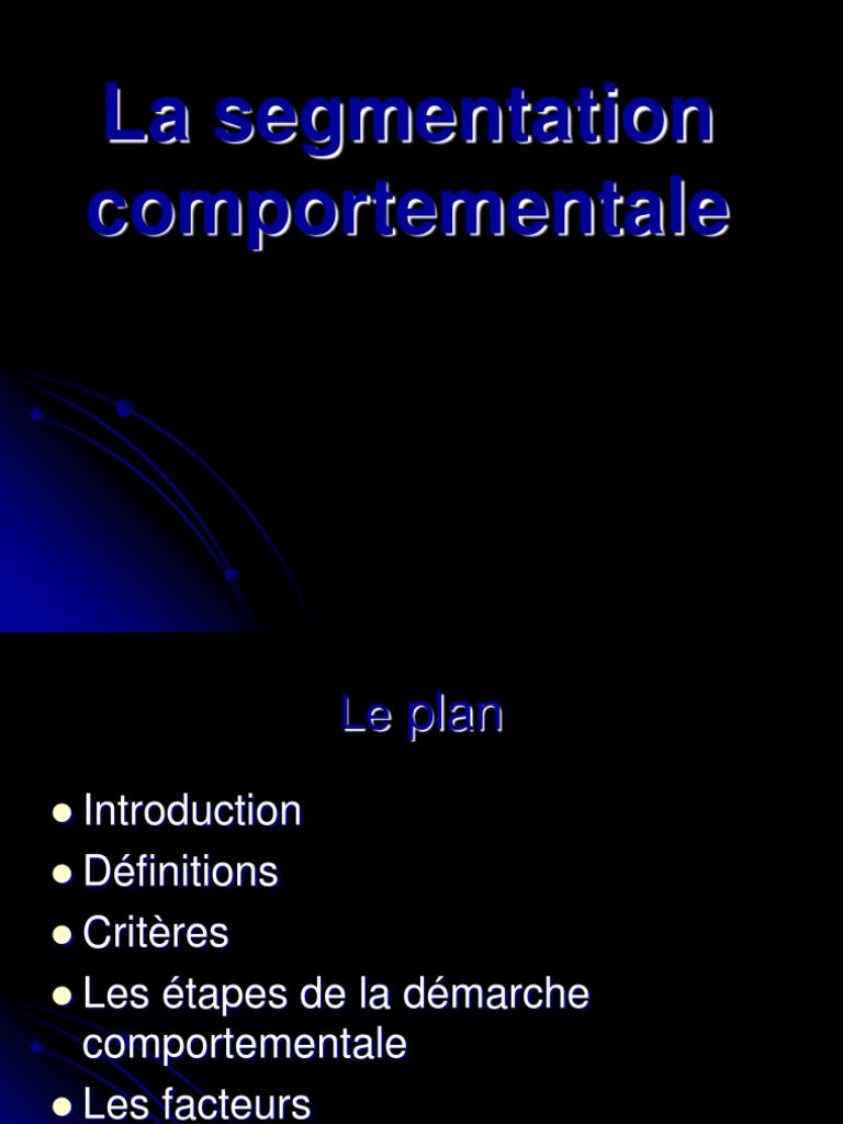 Segmentation Comportementale en Marketing | PDF