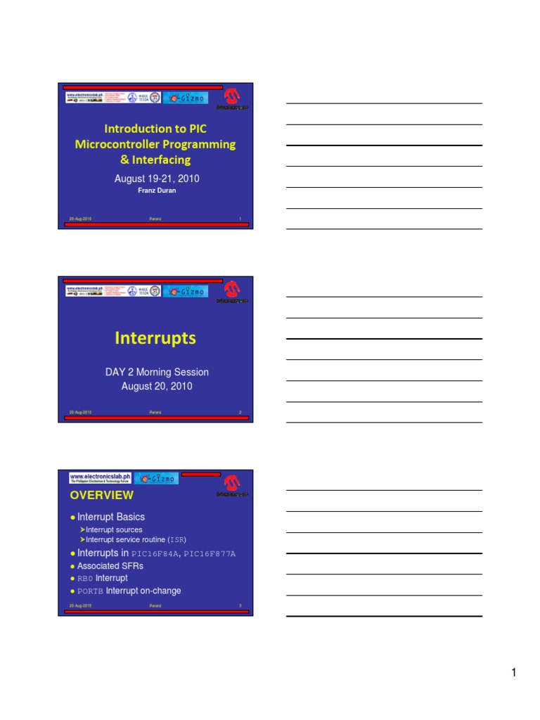 Day 2 AM Interrupts | PDF | Microcontroller | Central Processing Unit