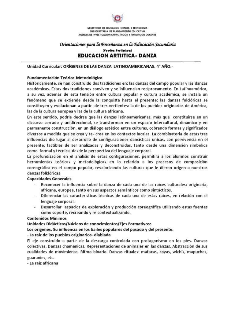 Danza Final | PDF | Bailes | Folklore