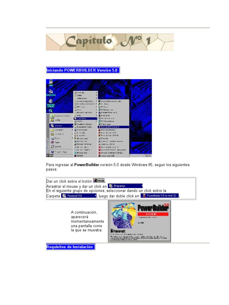 Iniciando POWERBUILDER Versión 5 | PDF | Ventana (informática) | SQL