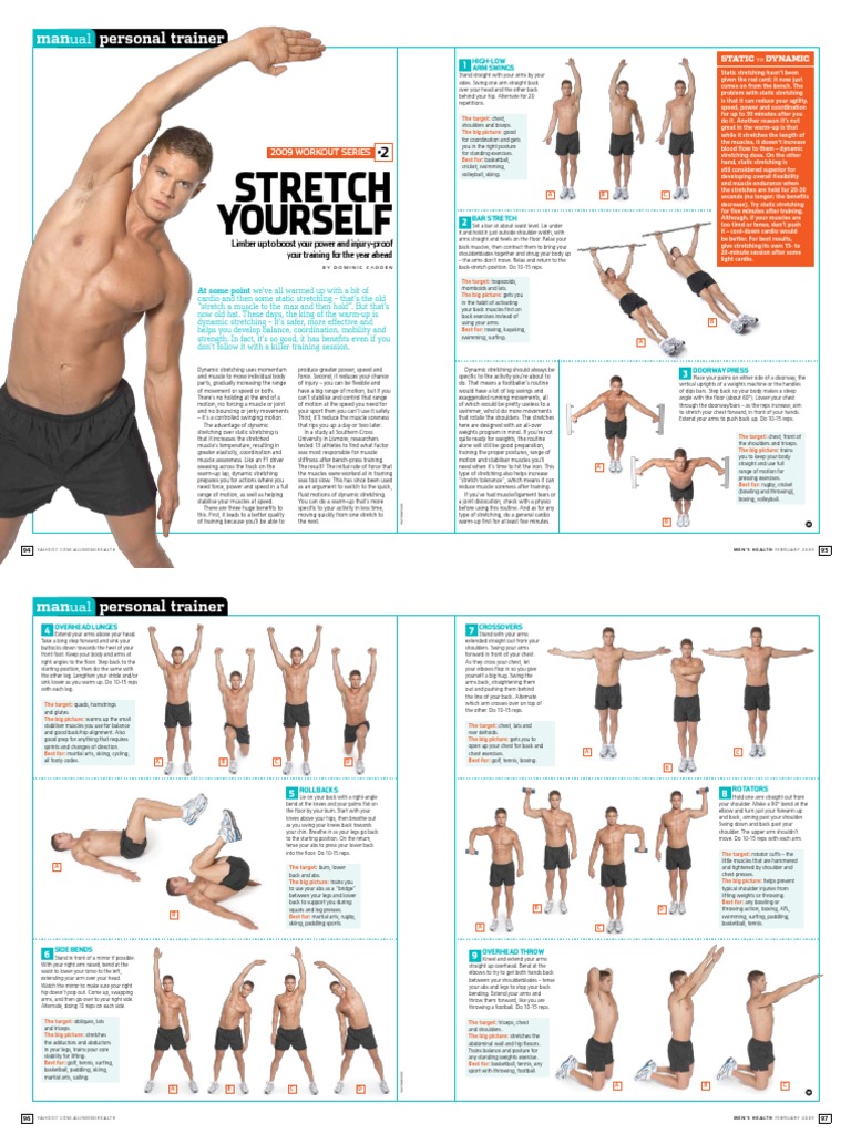 Dynamic Stretching For Your Workouts and Training | PDF | Arm ...