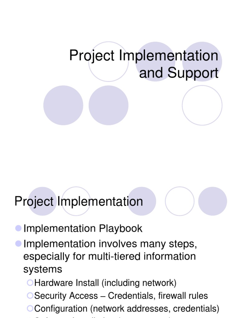 Project Implementation | PDF | Reliability Engineering | Systems ...