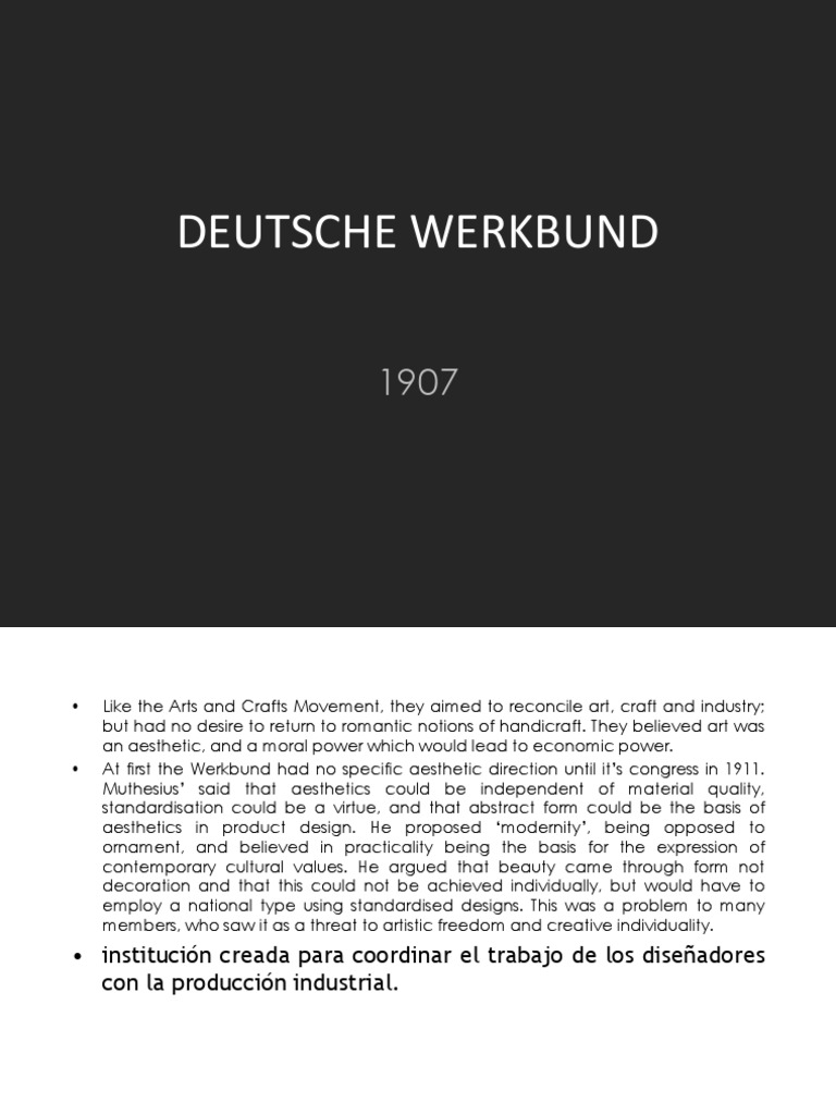 Deutsche Werkbund: Art, Design, Industry | PDF