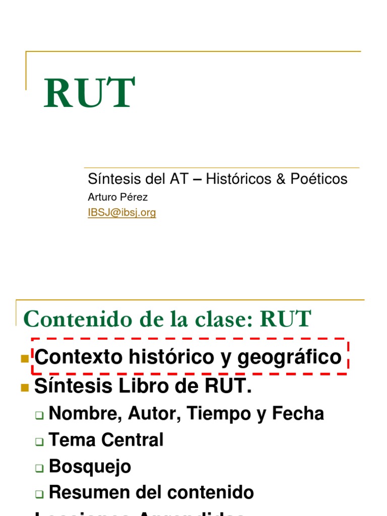 04 Rut v1 | PDF | Libro de rut | Noemí (figura bíblica)