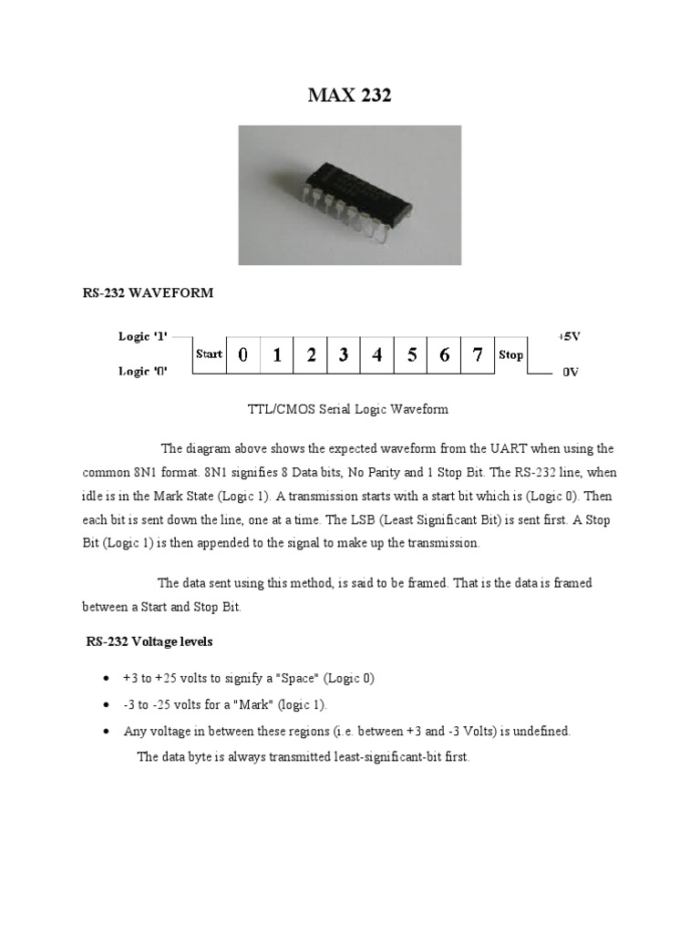 MAX232 | PDF | Bit | Manufactured Goods