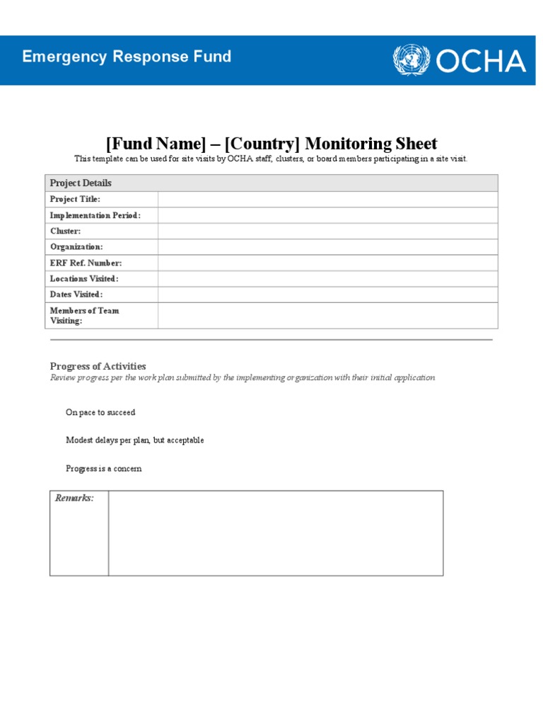 ANNEX XXVI Project Monitoring Report Template Educational Assessment