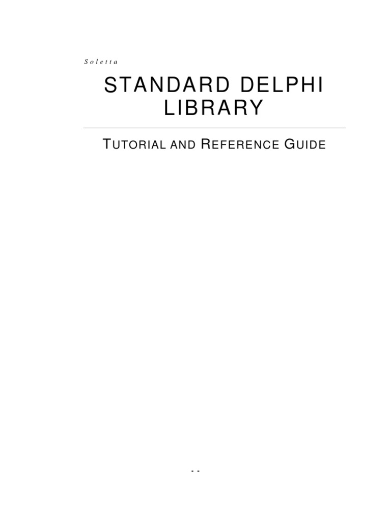 Delphi Tutorial | PDF | Data Type | Array Data Structure