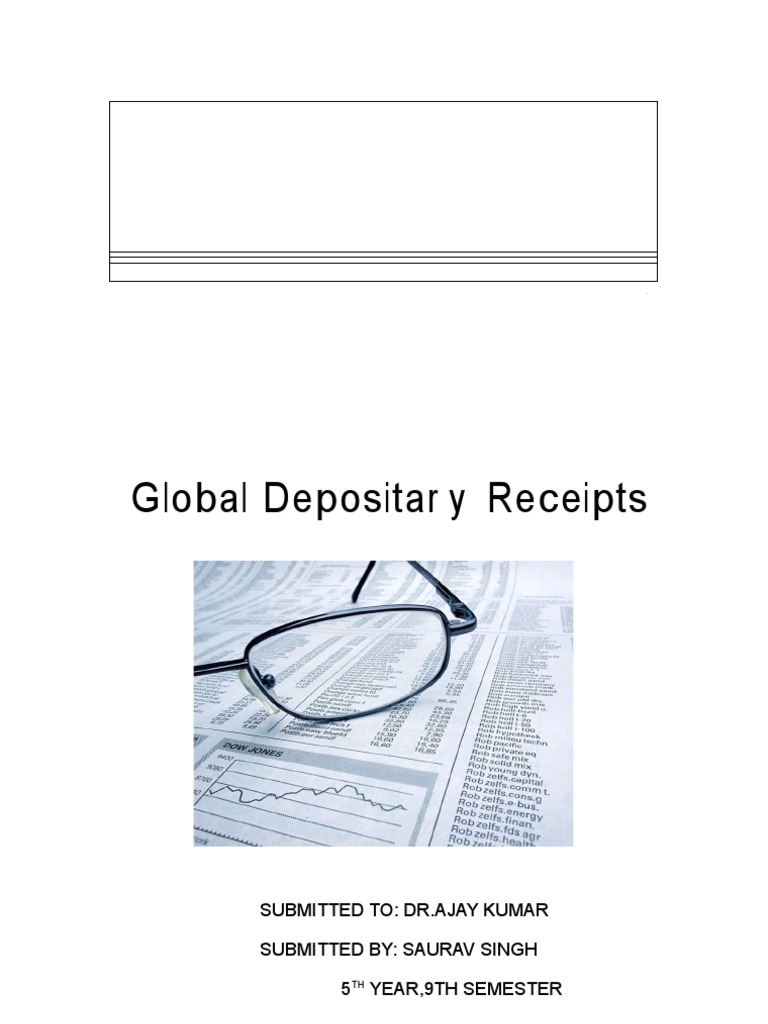 GDR Global Depository Receipts | PDF | American Depositary Receipt | Stocks