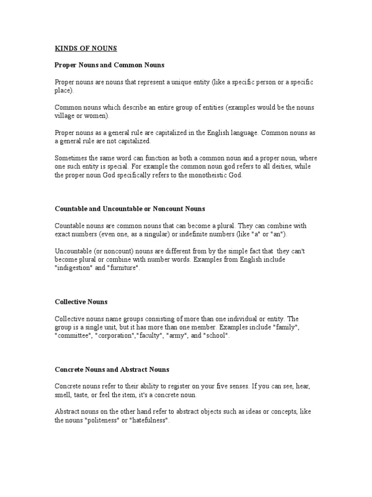 List of Noun | PDF | Noun | Grammatical Number
