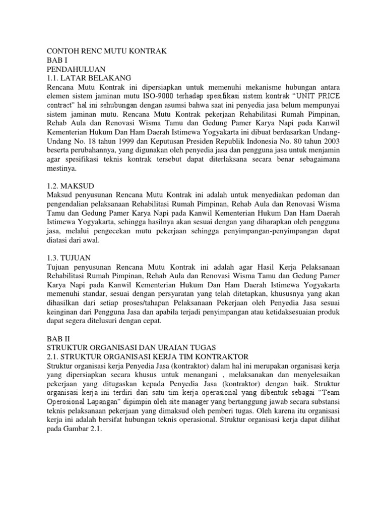 CONTOH RMK Konstruksi | PDF