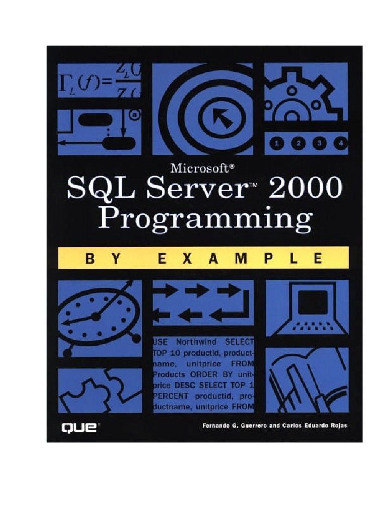 Microsoft SQL Server 2000 Programming by Example | PDF | Relational Database | Relational Model