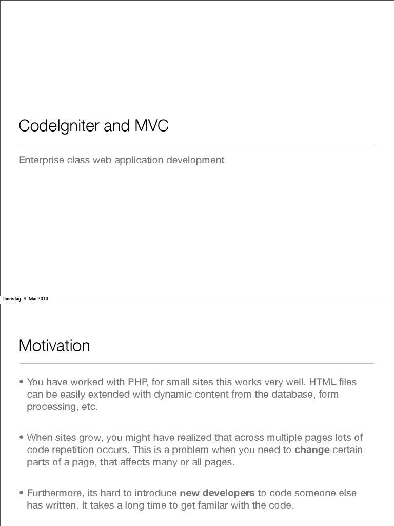 Codeigniter PDF | PDF | Model–View–Controller | Php