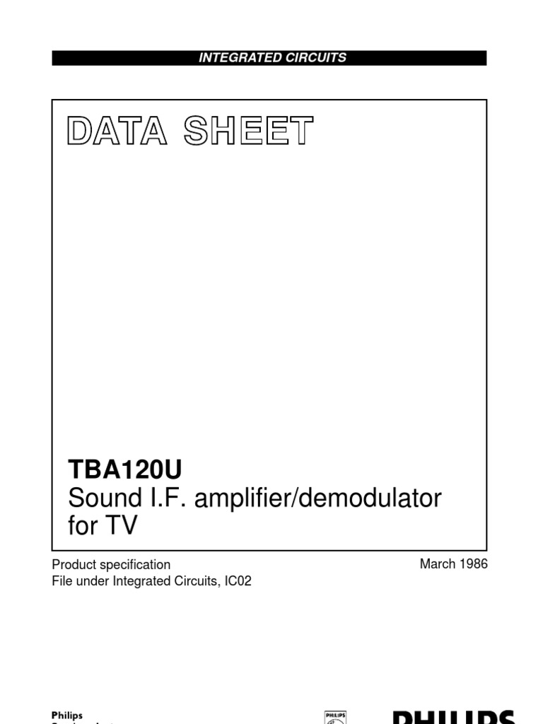 Tba 120 U | PDF | Amplifier | Electrical Engineering