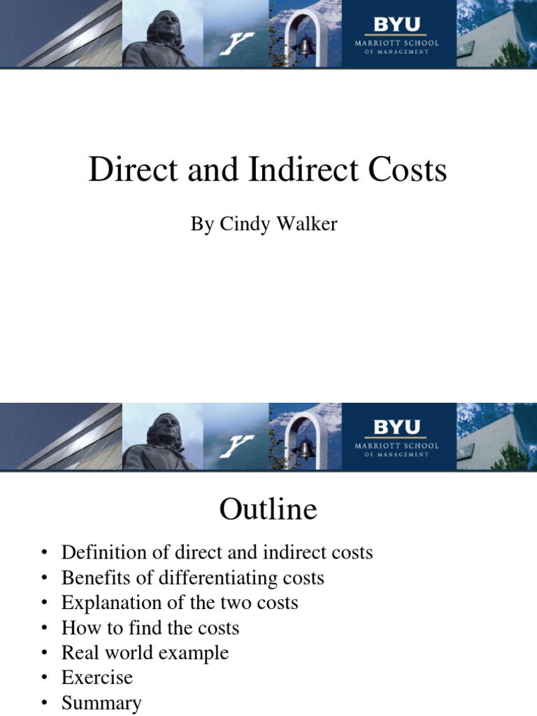Understanding Direct and Indirect Costs | PDF | Economics | Business ...