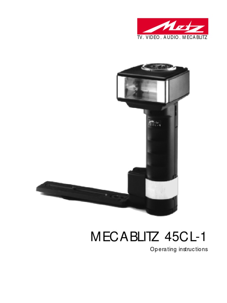 Metz 45 Cl1 Flash - en | PDF | Aperture | Exposure (Photography)