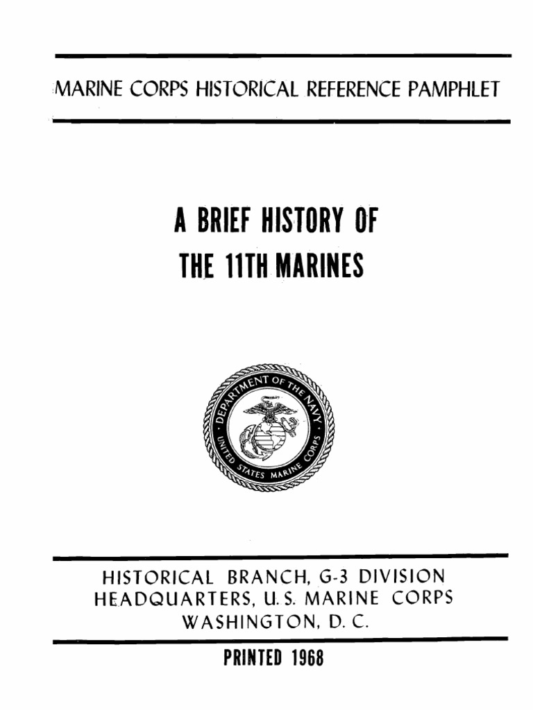 History of The 11th USMC | PDF | United States Marine Corps | 1st ...