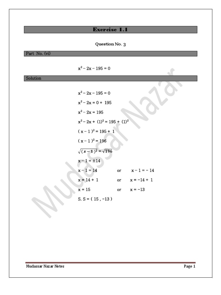 Unit 1 Exercise 1.1 and 1.2 | PDF