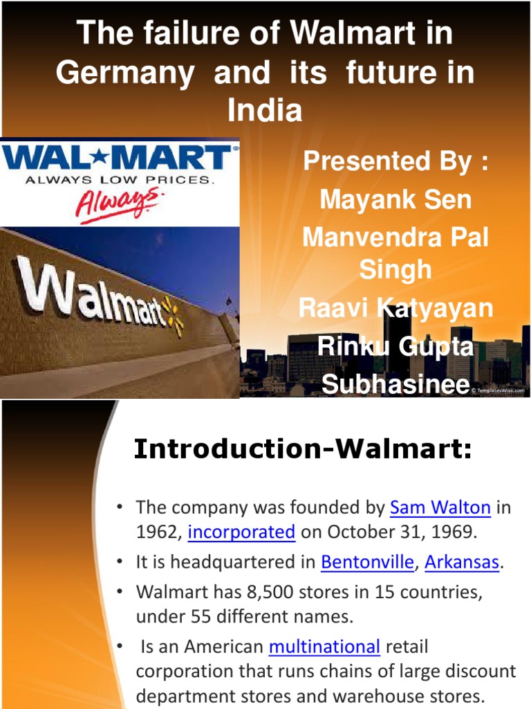 Walmart's Failure in Germany Explained | PDF | Walmart | Retail