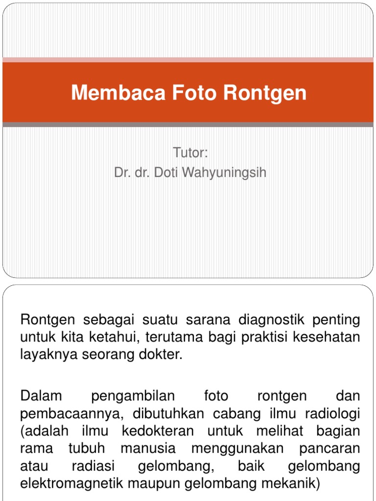 Membaca Foto Rontgen | PDF