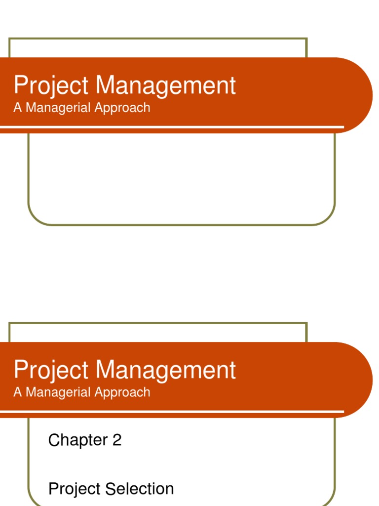 Chapter 2 - Project Selection | PDF | Net Present Value | Internal Rate Of Return