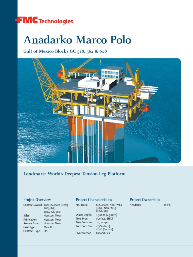 World's Deepest Tension-Leg Platform: An Overview of Anadarko's Marco ...