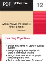 Designing Effective Input: Kendall & Kendall Systems Analysis and Design, Global Edition, 9e ...