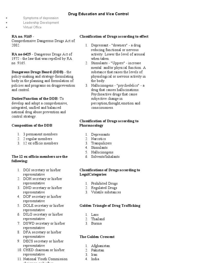 Drug Education and DDB Structure | PDF | Psychoactive Drugs | Hallucinogen