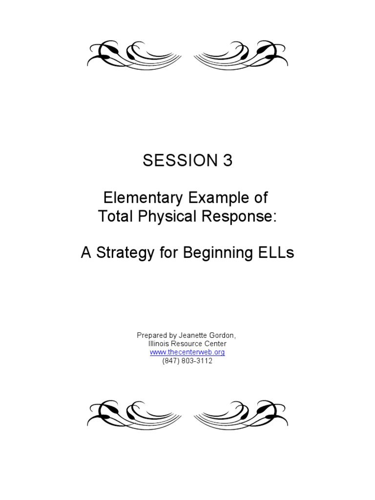 Total Physical Response for ELLs Guide | PDF | English As A Second Or ...