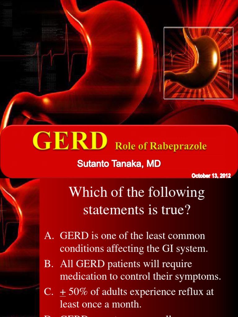 GERD | PDF | Gastroesophageal Reflux Disease | Heartburn