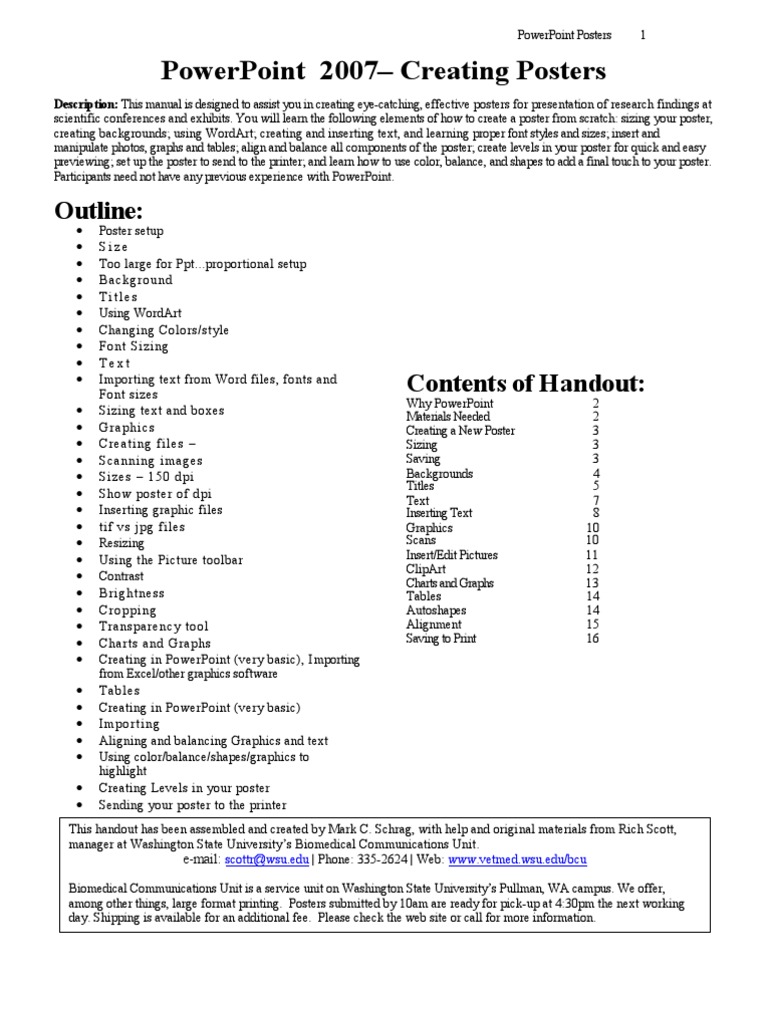 Create Eye-Catching Posters in PowerPoint | PDF | Microsoft Excel ...